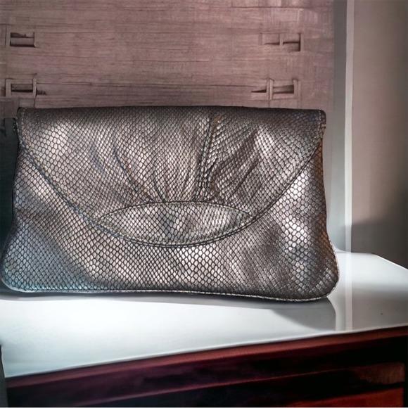 Lauren Merkin | Bags | Lauren Merkin Smoke Gunmetal Gray Snakeskin ...